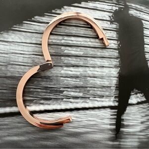 COS | Jewelry | Cos Modern Rose Gold Cuff Bracelet | Poshmark